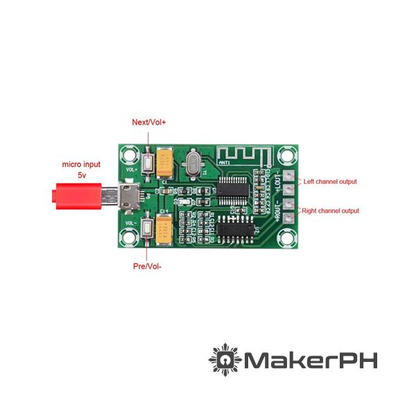PAM8403 – Bluetooth Digital Amplifier Board – MakerPH Electronics