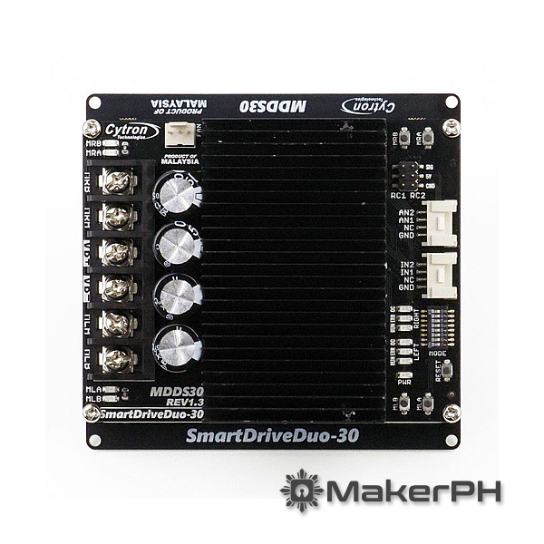 30Amp 7V-35V SmartDrive DC Motor Driver (2 Channels) (MDDS30) – MakerPH ...