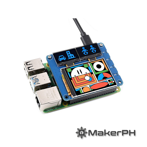 Raspberry Pi OLED/LCD HAT – MakerPH Electronics